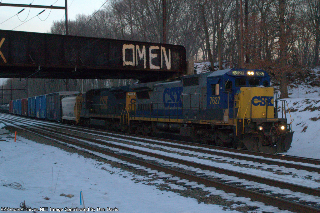 CSX C40-8 7627 ldads Q417-30